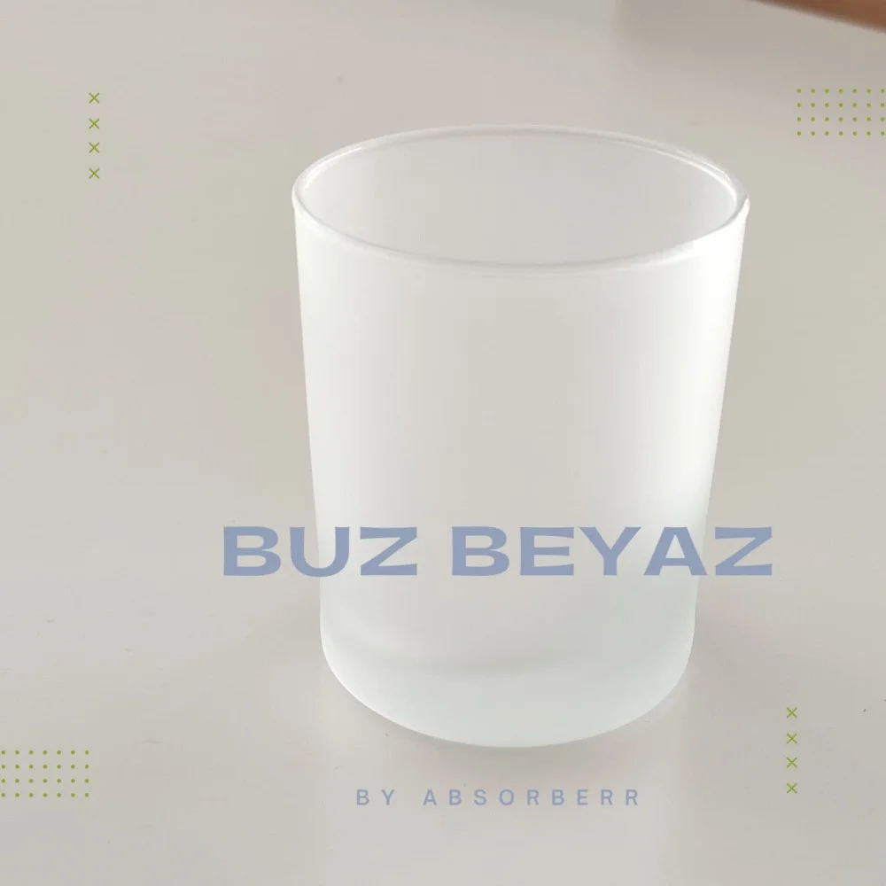 405 Seri , Buzlu Renkli Mum Bardağı, 245cc , 6 Adet - ico100